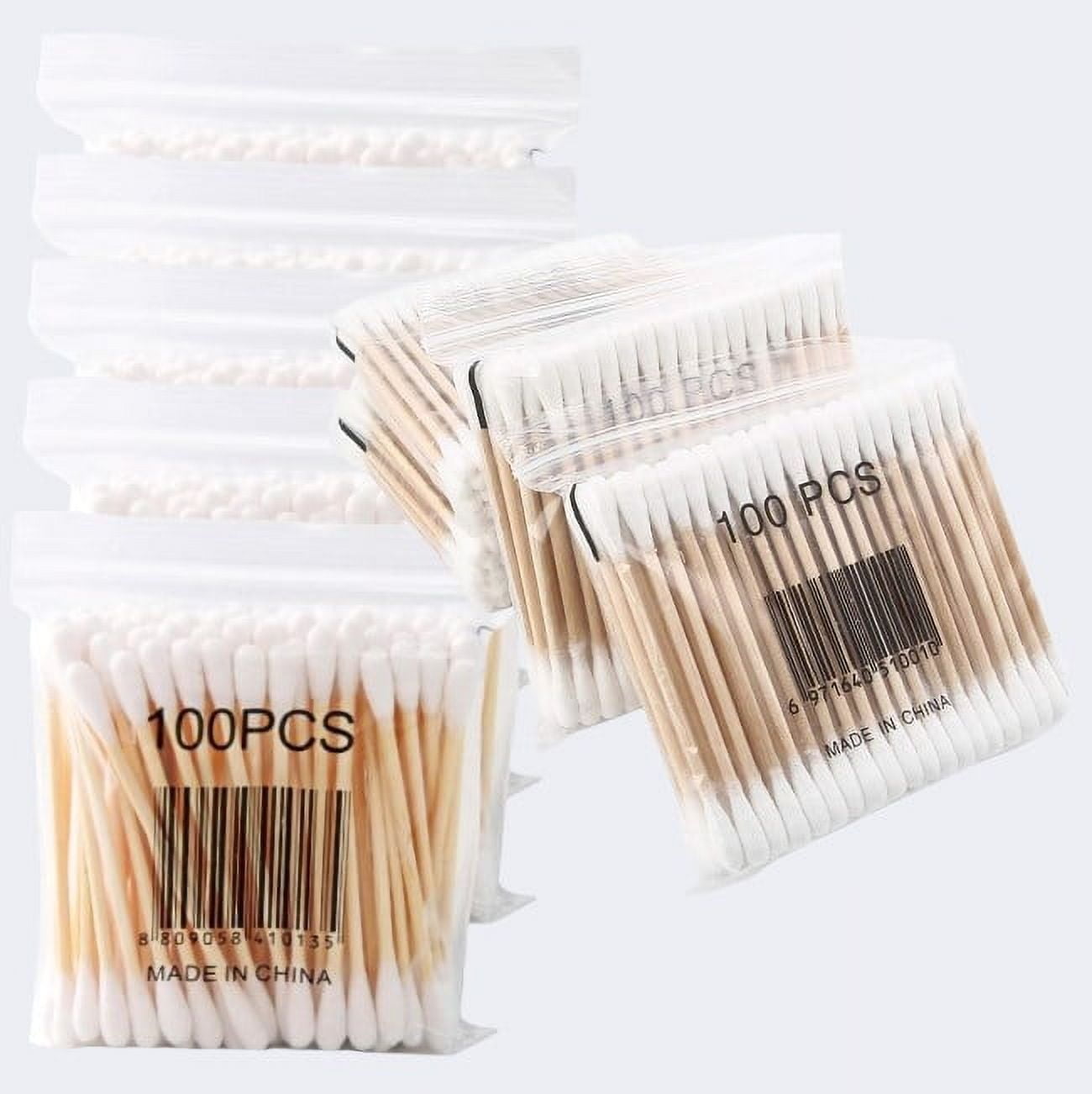 2.95" Q Tips, Bamboo Cotton Swabs 1000 Count, Cotton Tipped Applicator ...