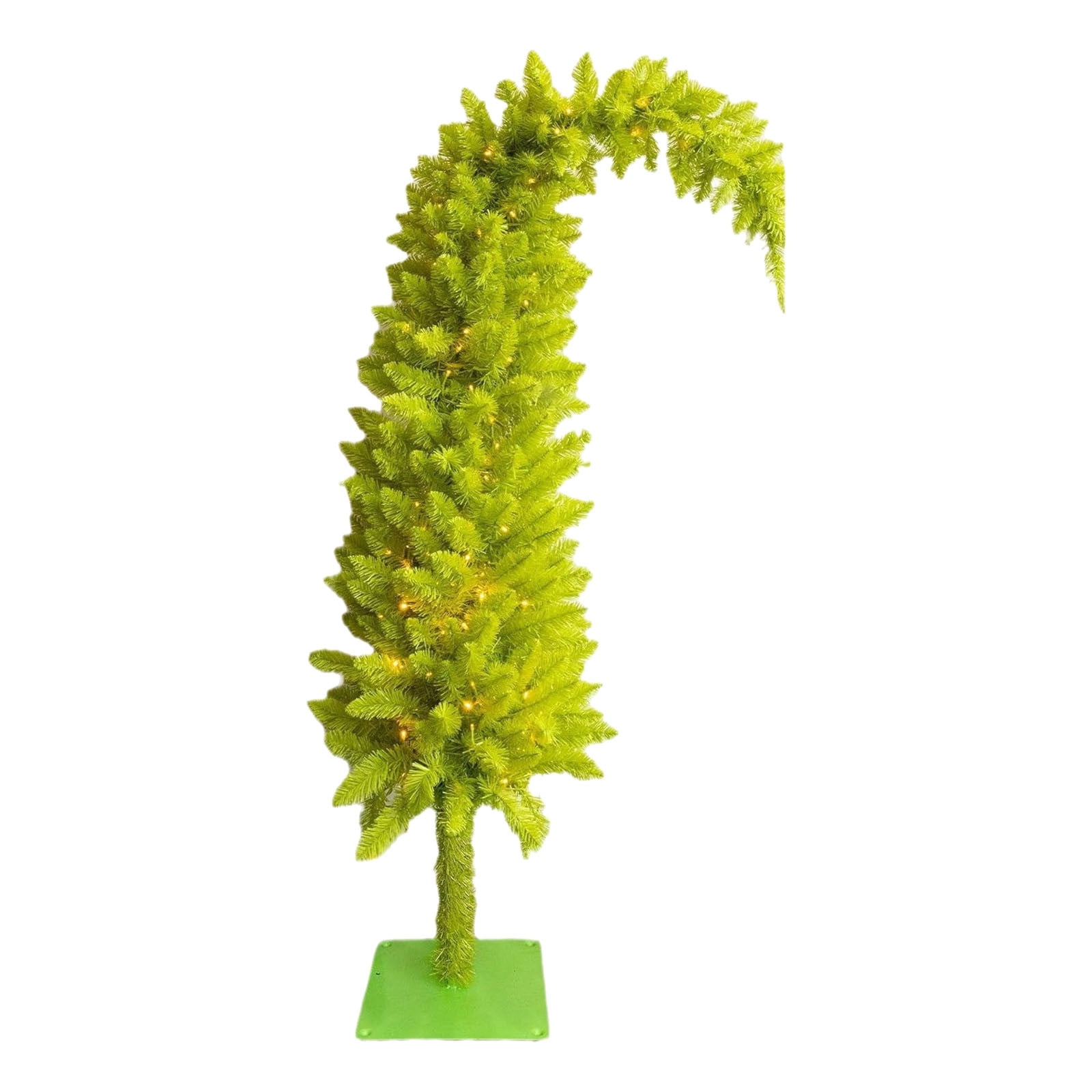 2.95FT Prelit Grinch Christmas Tree, Artificial Xmas Tree with Lights ...