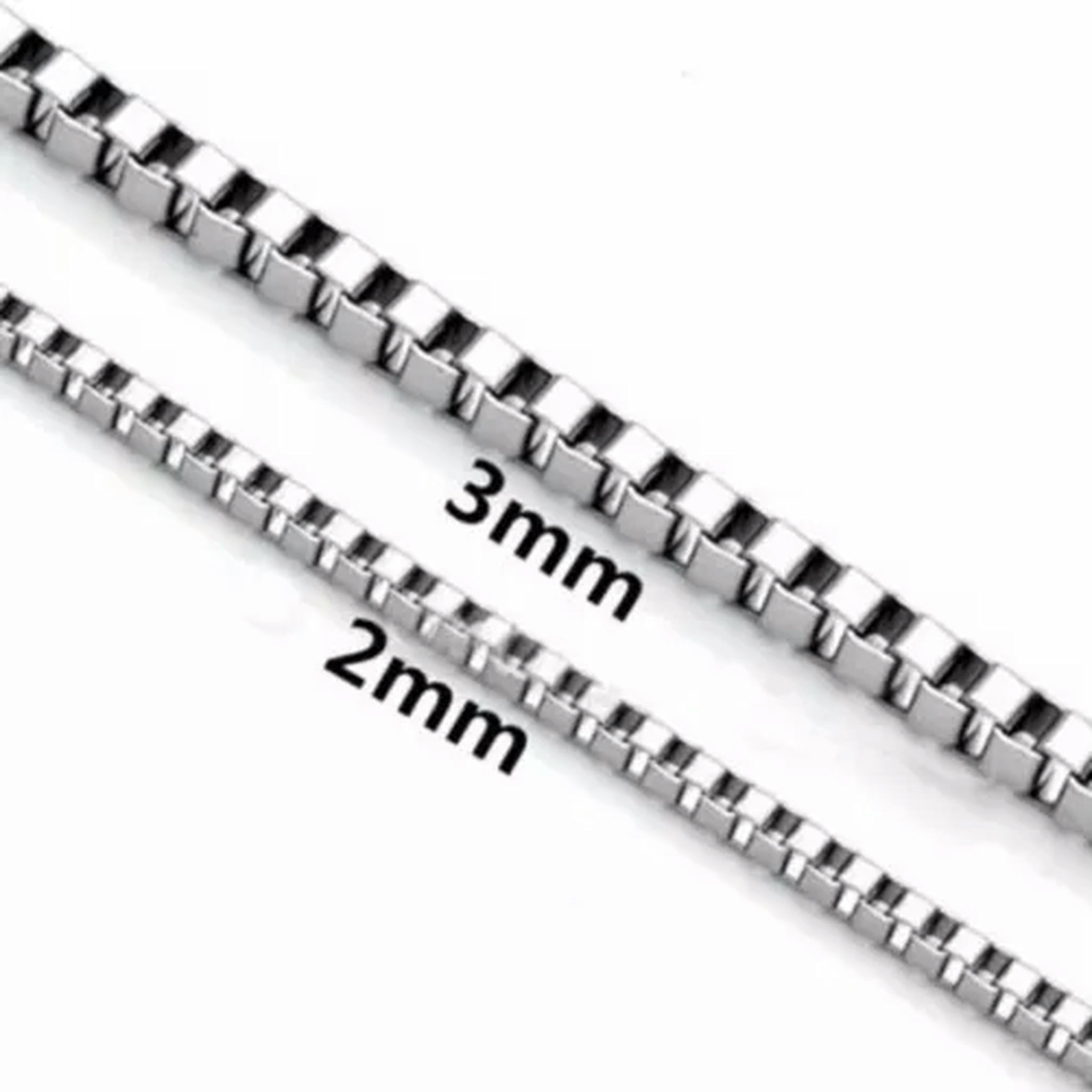 2-9mm Men Womens 316L Stainless Steel Silver Twist Curb Chain Necklace Gift - Walmart.com