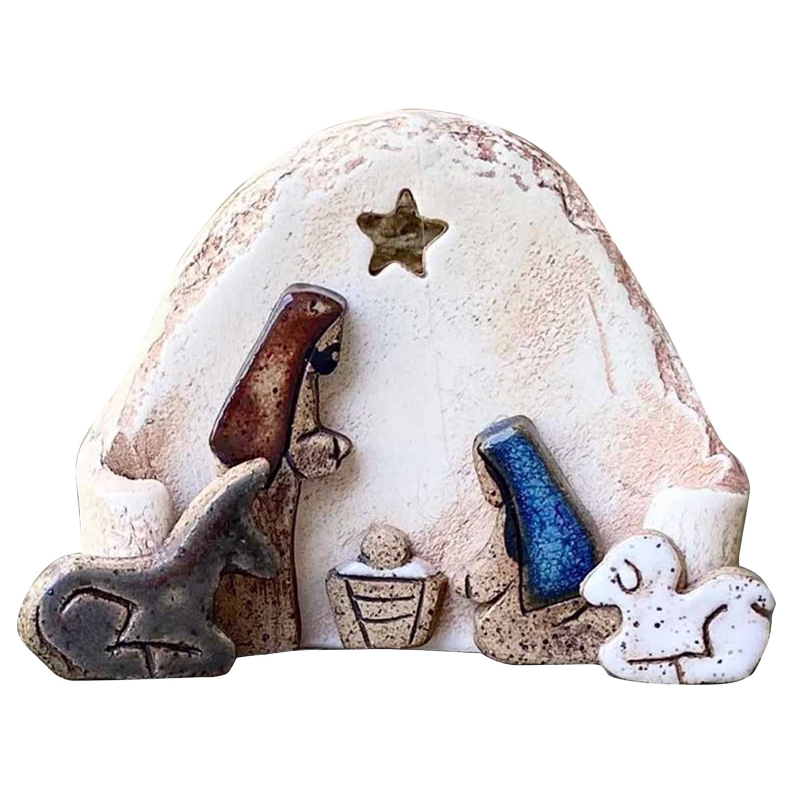 2.9x1.9in Miniature Tiny Nativity Set,Miniature Figurines Nativity ...