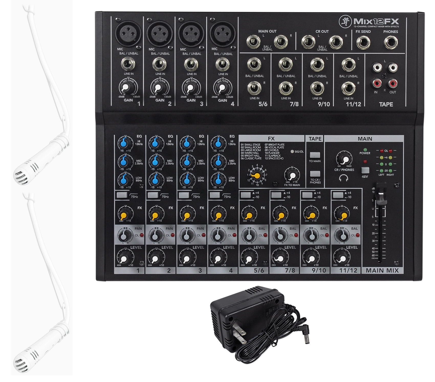 2 AKG CHM99WH Hanging Condenser Choir Microphones+Mixer For Theater ...