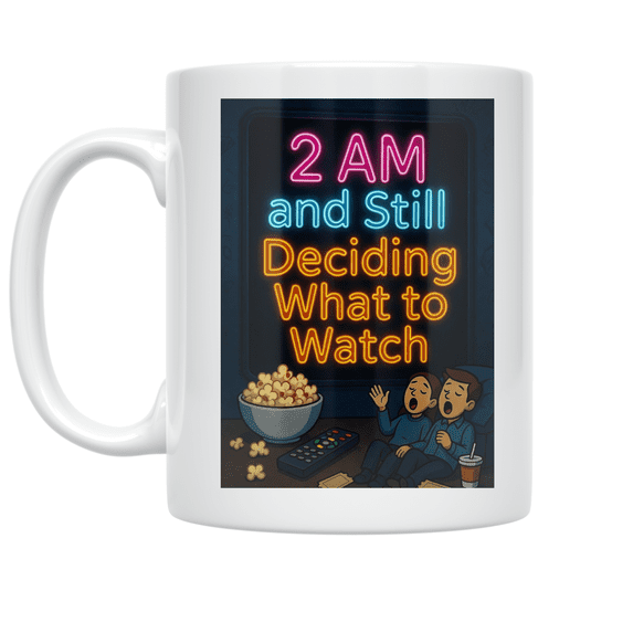 2 AM and Still Deciding What to Watch - Movie Night Enthusiast - 11 oz ...