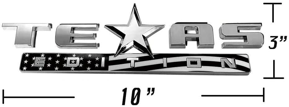2 AMERICAN FLAG TEXAS EDITION EMBLEM TRUCK DECAL fits CHEVY SILVERADO ...