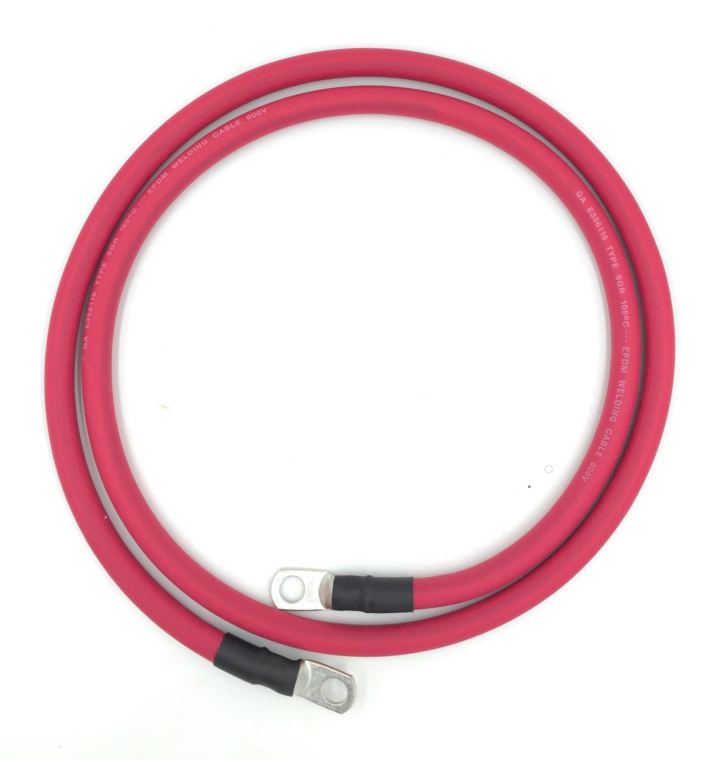 2 AWG Gauge Premium Battery Cables, Made in The USA, Positive or ...