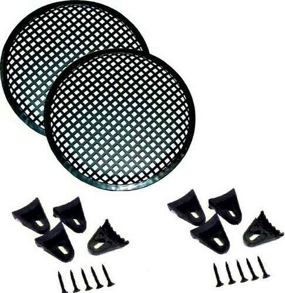 2 Absolute DJS12 12" Universal Speaker Subwoofer Grill Mesh Cover W ...
