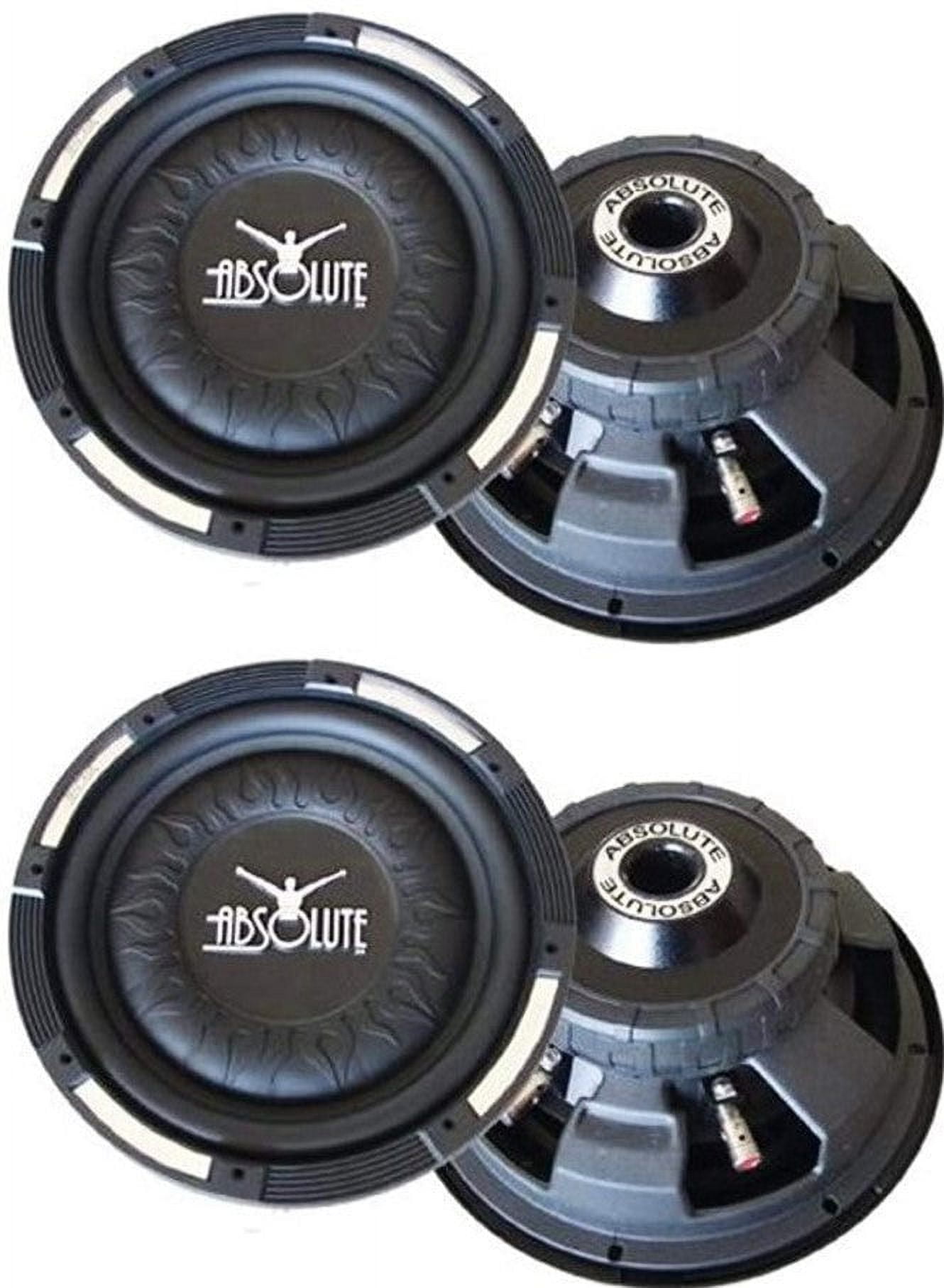 2 Absolute XS1000 Excursion Series 10" Flat Shallow Truck RV Car Audio ...