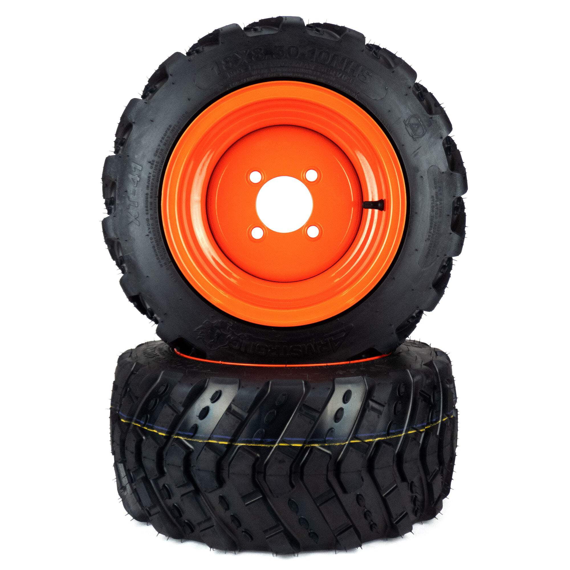 Small Tractor Aggressive Tire Assemblies 18x8.50-10 for Kubota BX ...