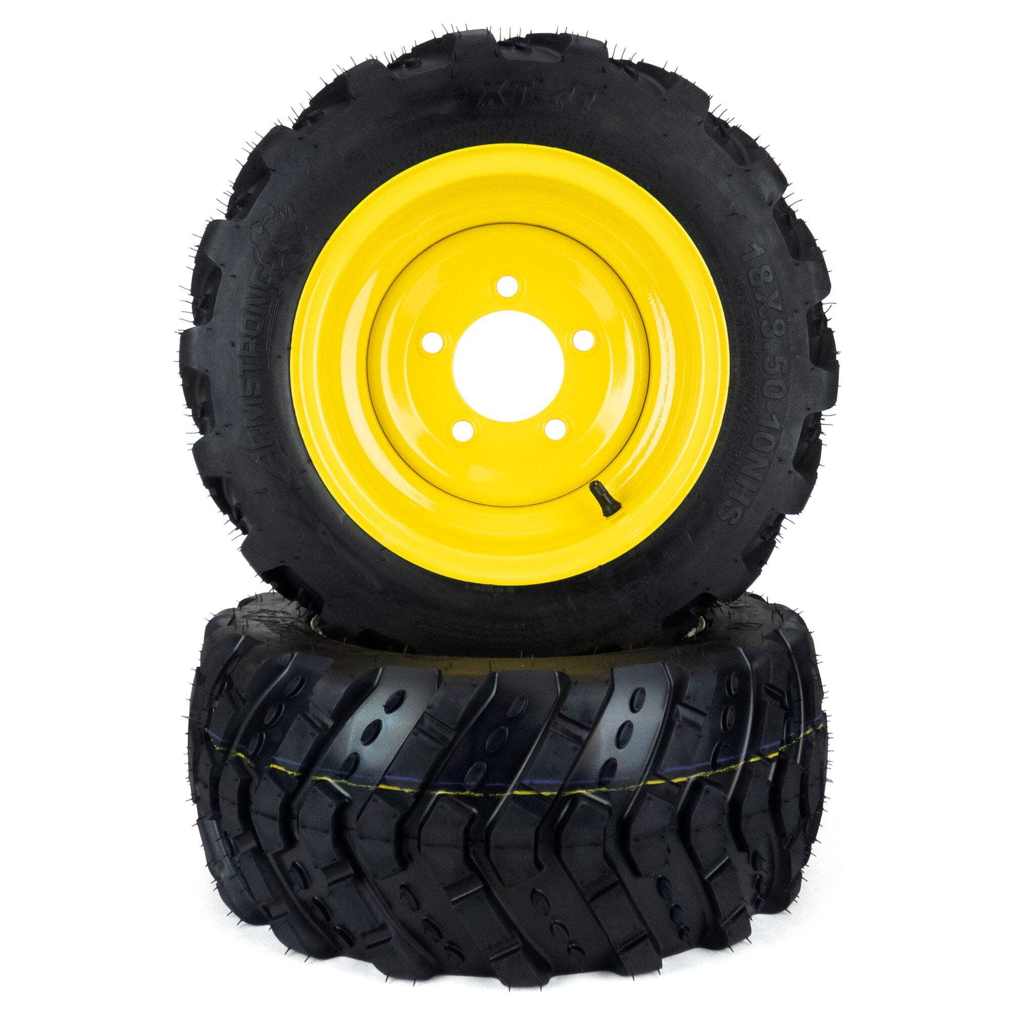 (2) Aggressive Tire Assemblies 18x8.50-10 John Deere 1023E 1026R 1025R ...