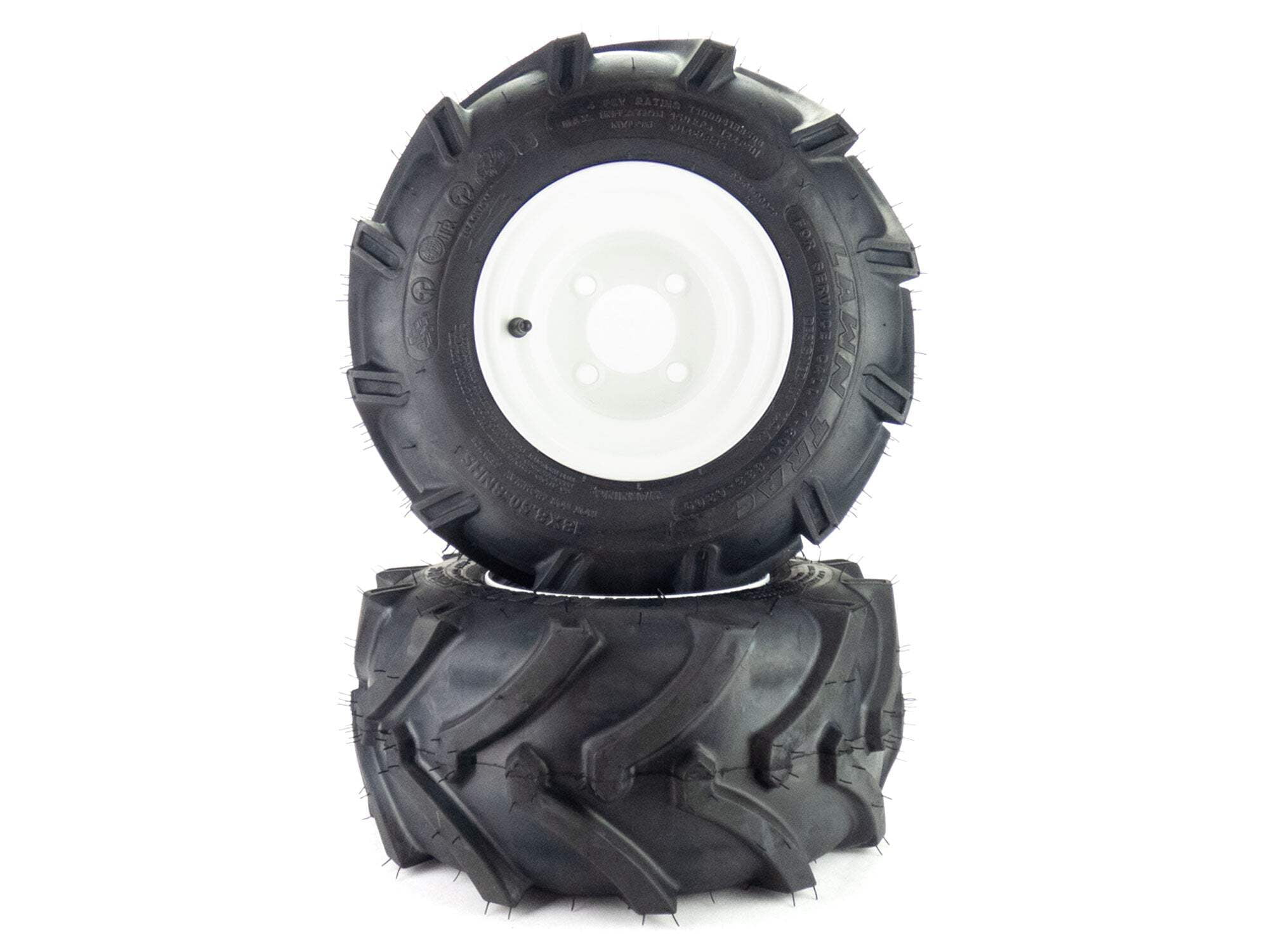 (2) Aggressive Tire Assemblies 18x8.50-8 Golf Cart ClubCar EZGO No Lift ...