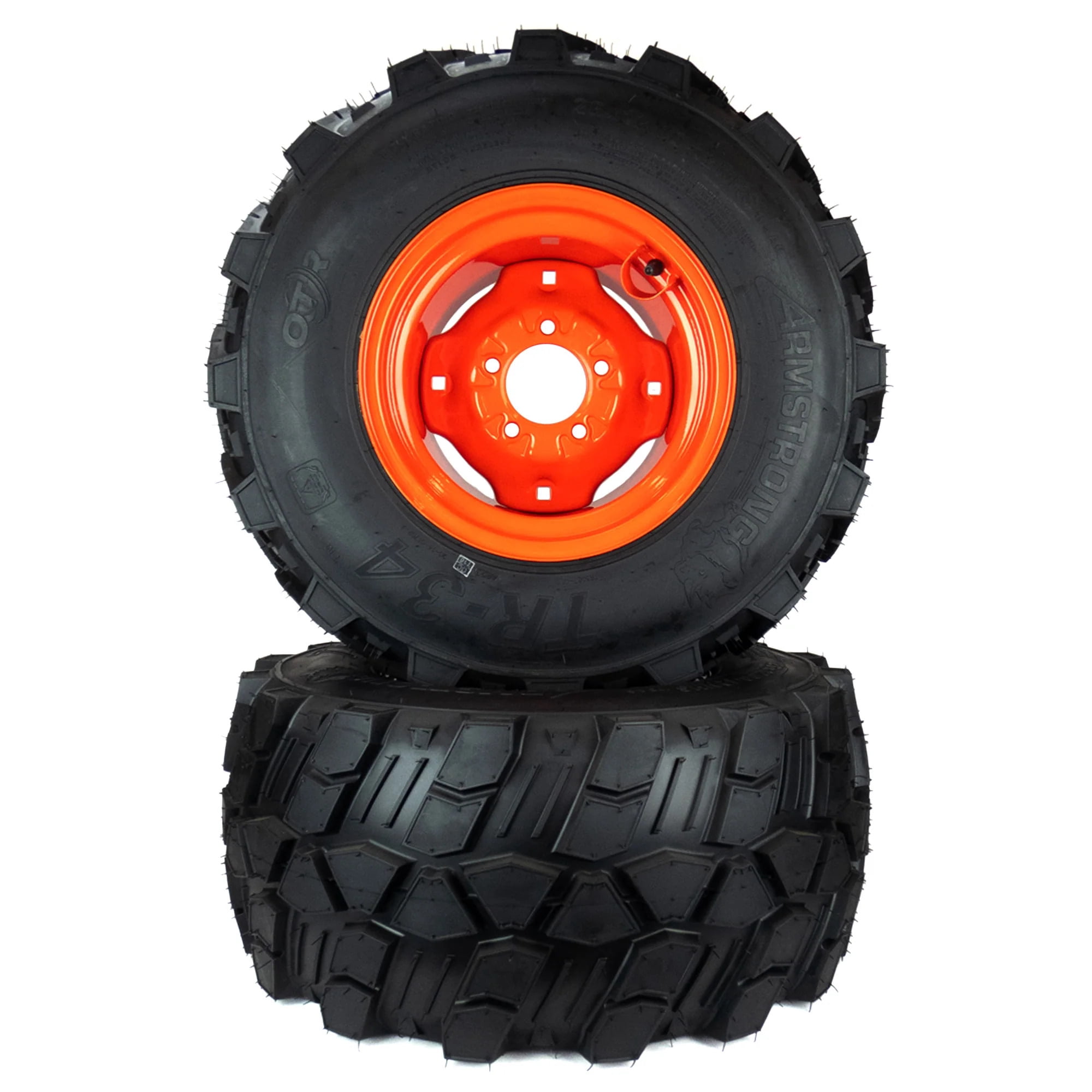 (2) Aggressive Tire Assemblies 26x12.00-12 Fits Kubota BX Series K2561 ...