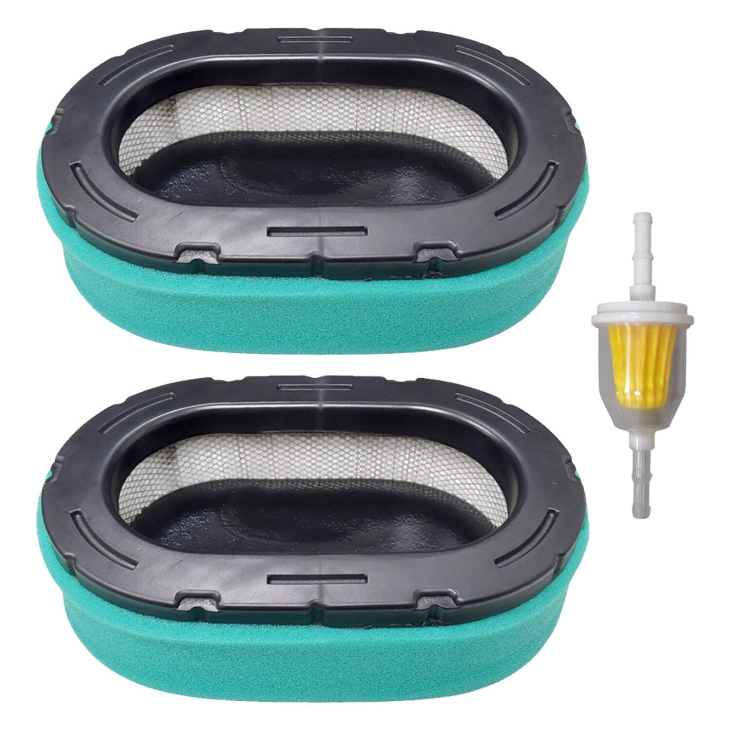 2 Air Filters And Fuel Filter Bundle fits Kohler 7000 Series KT740 KH ...