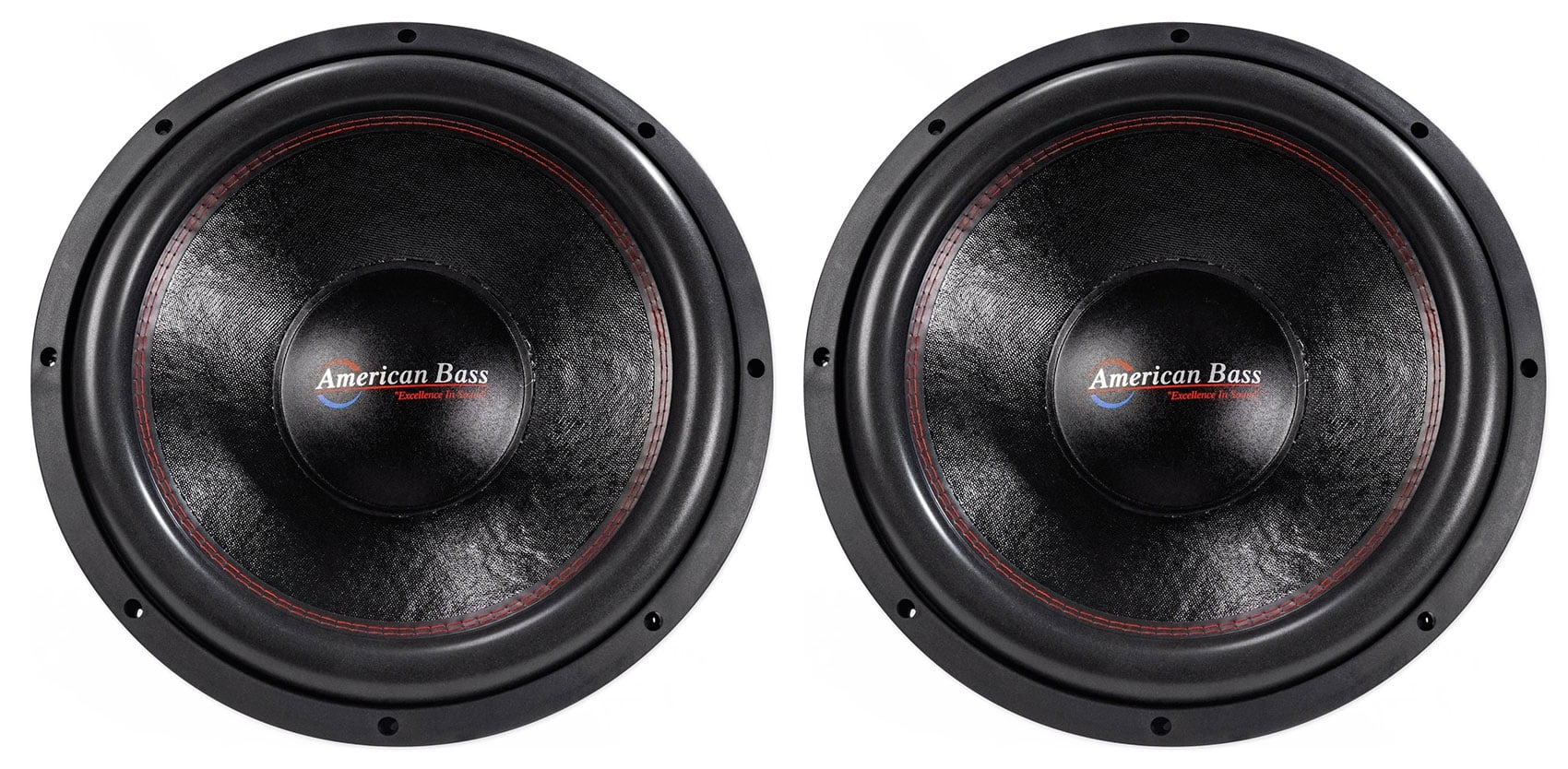 (2) American Bass XFL-1522 2000w 15" Competition Car Subwoofers w/3 ...