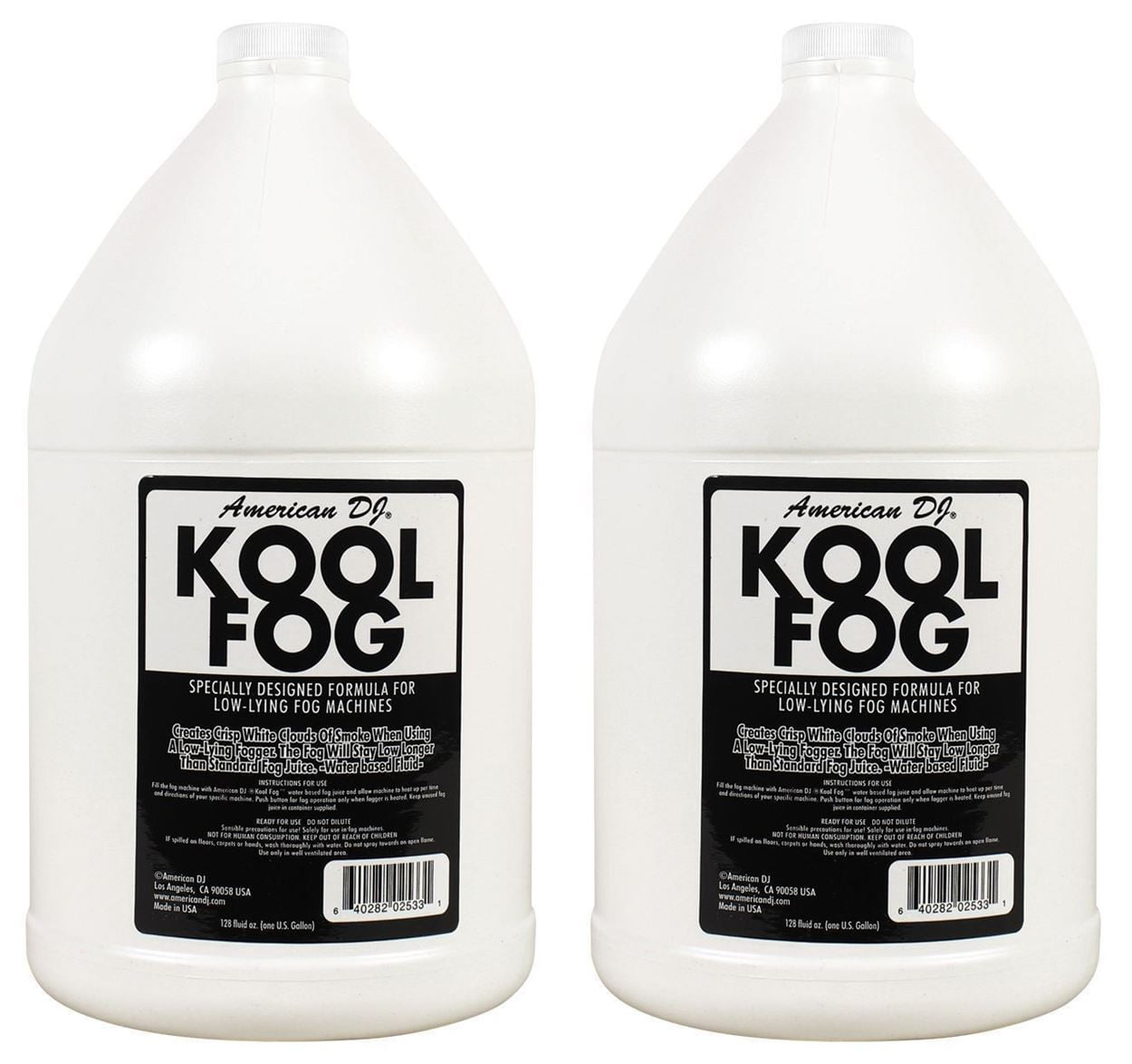 (2) American DJ Kool Fog 1 Gallon Fog/Mist Fluid/Juice for Mister Kool ...