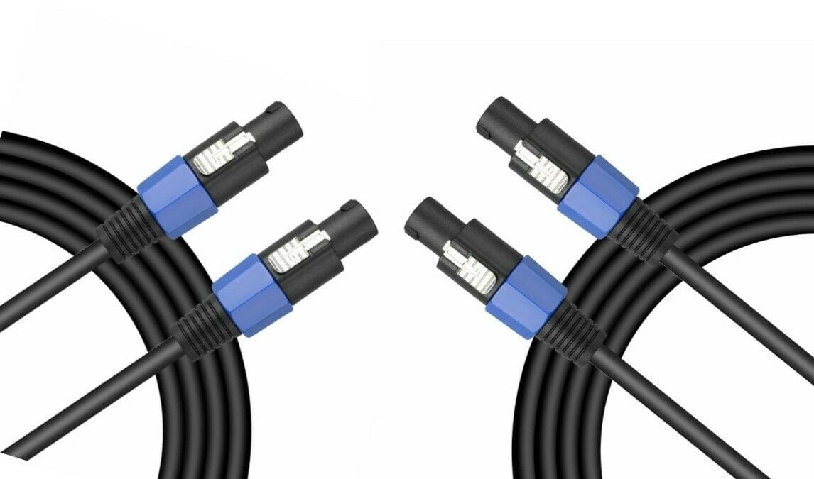 2 American Terminal TCSMSM30 Speakon Male to Speakon Male Speaker Cable ...