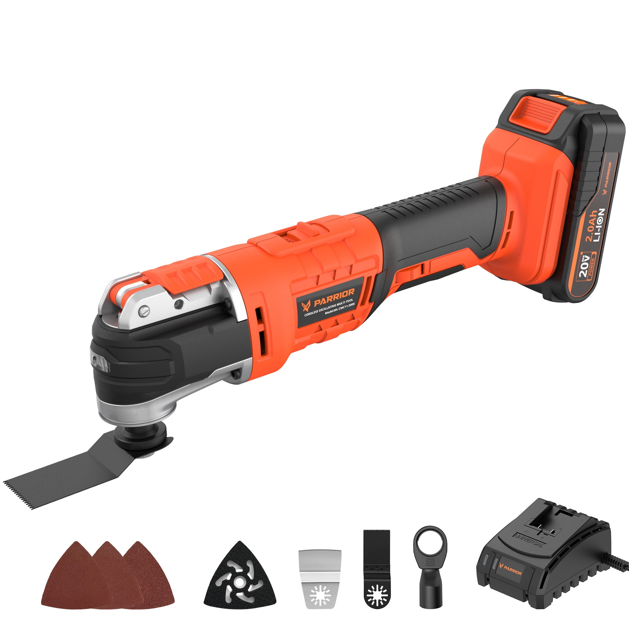 2 Amp Oscillating Saw, Multi-Tool Saw with LED Light, 6 Variable Speeds ...