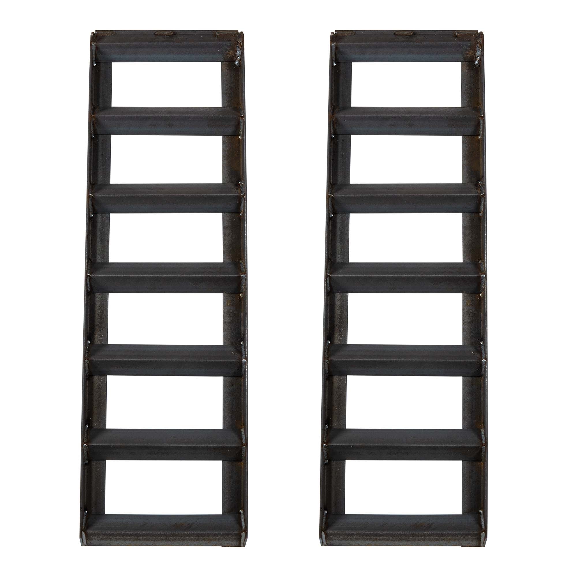 "2"" Angle Iron Steel Loading Ramps for ATV, 5,000 lb Capacity, Pair ...