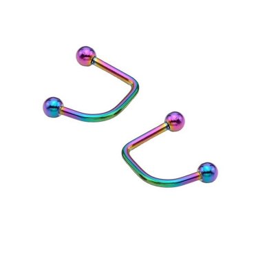 Lippy Loop Surgical Steel Lip Ring with Glow in Dark Ball 16G - Walmart.com