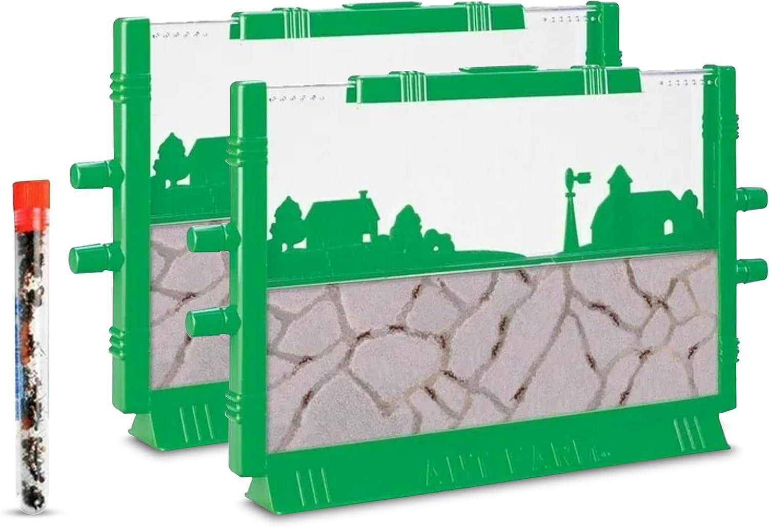 2 Ant Farms with 25 Live Ants Shipped Now - Connectable Educational Habitat Kit, Interactive ...