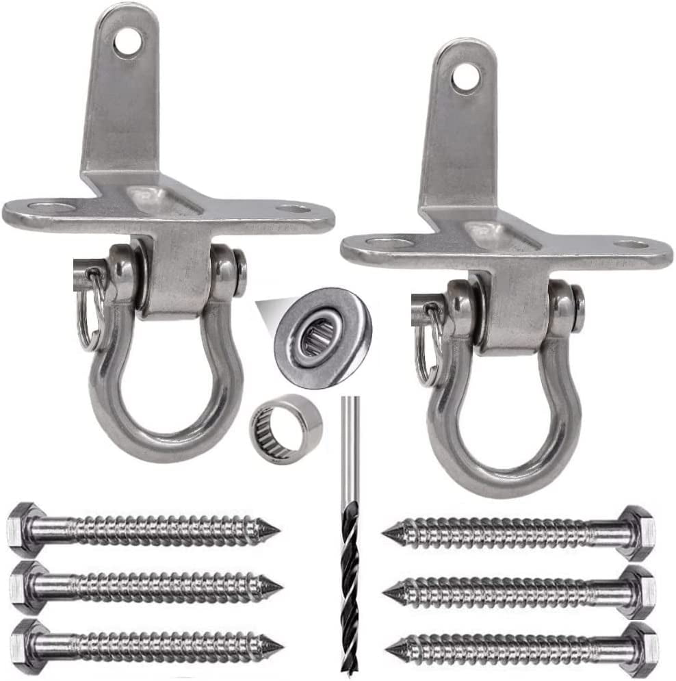 2 Anti-Rust Heavy Duty Swing Hanger, Slient Bearing 180° Rotary Swing ...