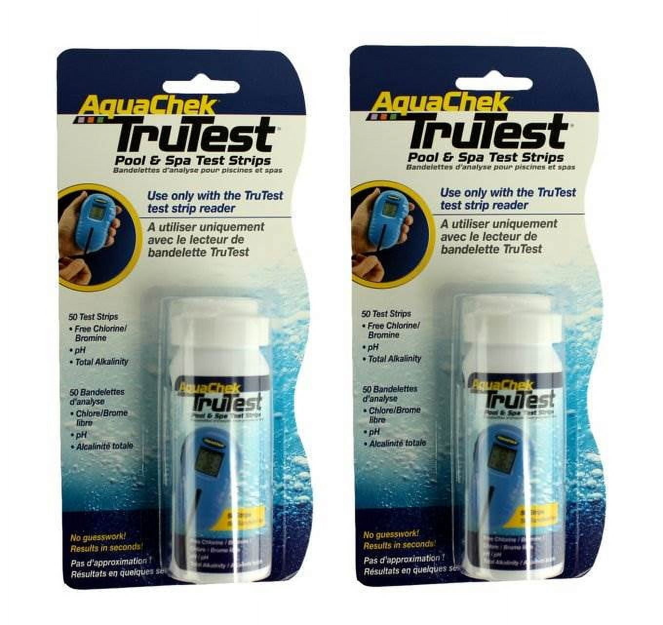 2) Aquachek 512082 TruTest Digital Reader Swimming Pool Spa Test Strips ...
