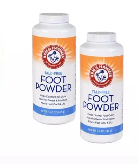 2- Arm And Hammer Talc Free Medicated Soothing Cooling Foot Odor Powder ...