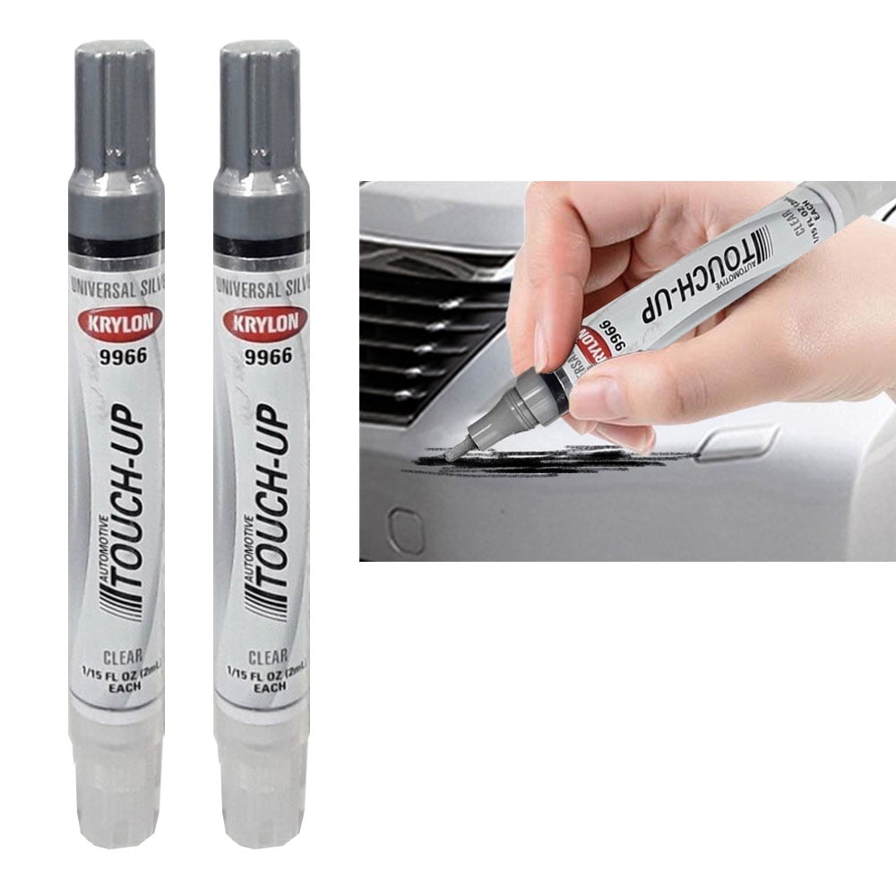 AllTopBargains Auto Scratch Repair Marker Paint Pen, Silver and Clear ...