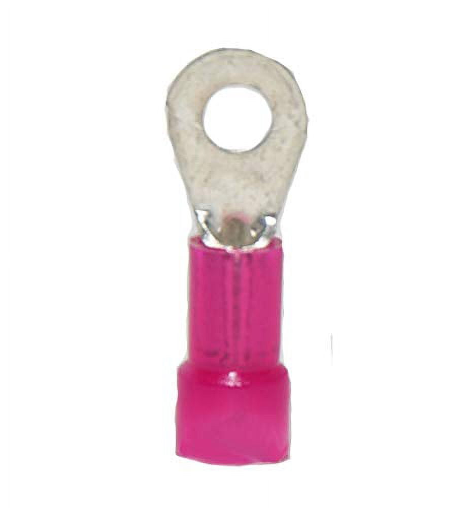 2 Awg Nylon Insulated 1/4Inch Stud Ring Terminal (100/Pkg) - Walmart.com