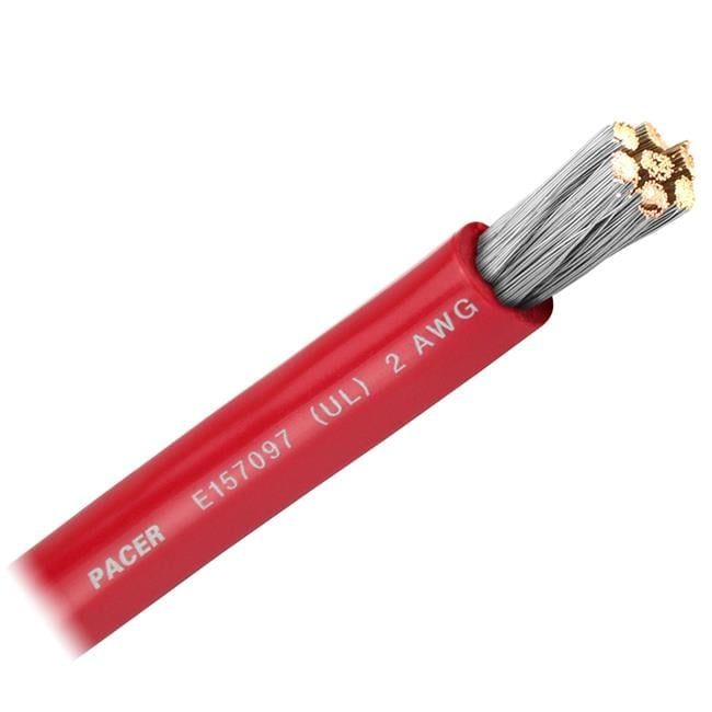 2 Awg Pacer Battery Cable, Red - Walmart.com