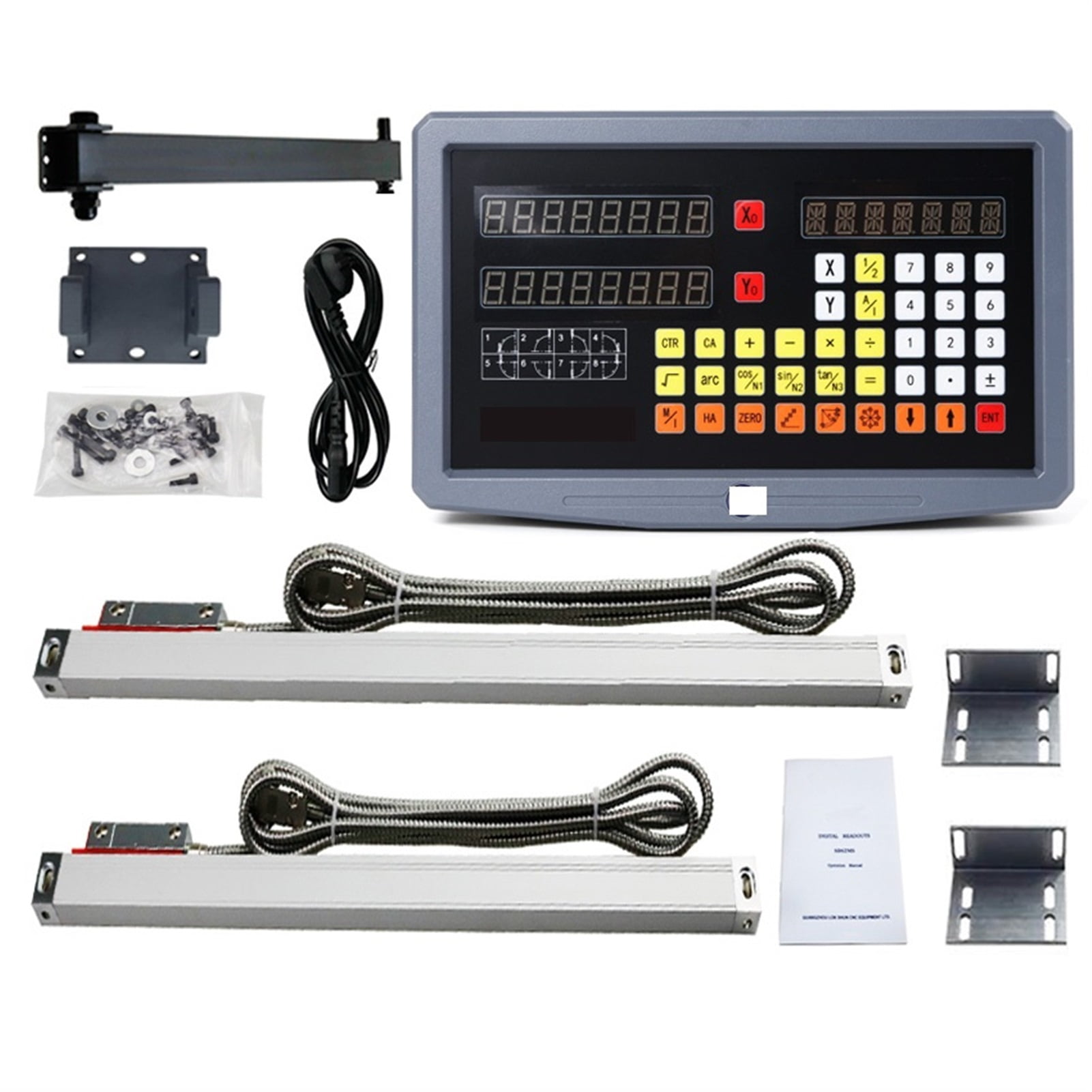 2 Axis Linear Scales Set/Kit SDS2MS Digital Readout 5U TTL For Lathe ...