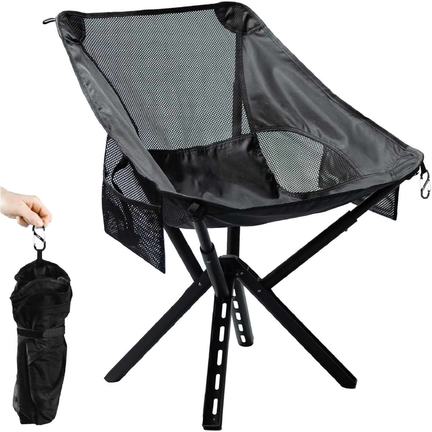 2 Backpacking Chair, 5S Quick Set-up Lightweight Portable Camping Chair ...