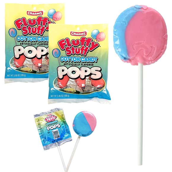 Cotton Candy Lollipops