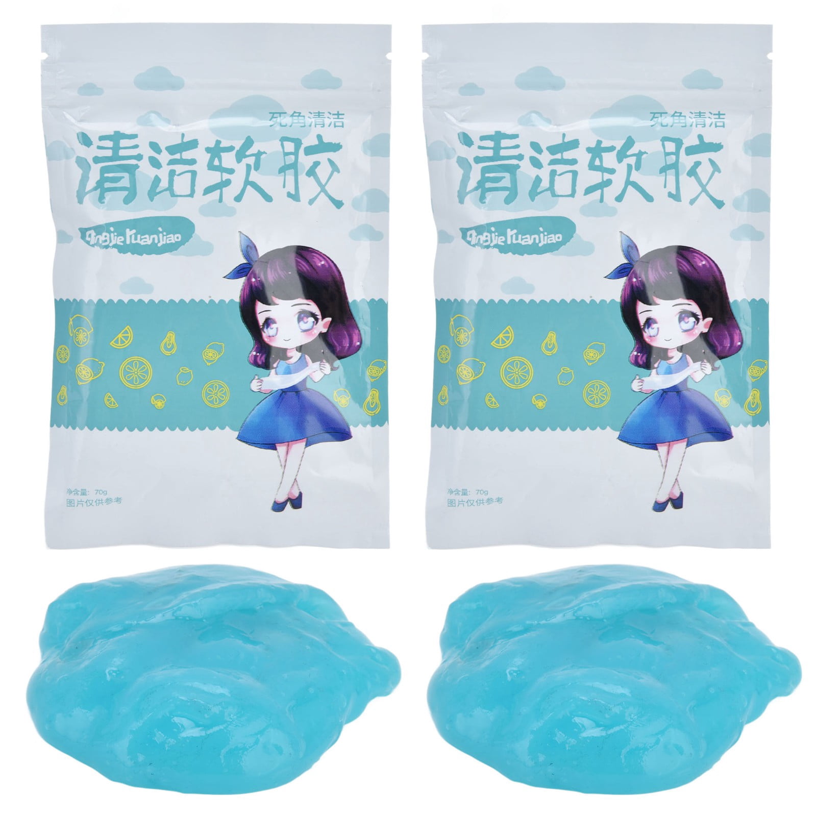 2 Bag Cleaning Gel Dust Cleaner Dusting Gadget for Automotive Air Vent ...