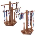 2 Bags 2 Styles Wood Baseball Ring Display Stands Ring Tower Holder ...