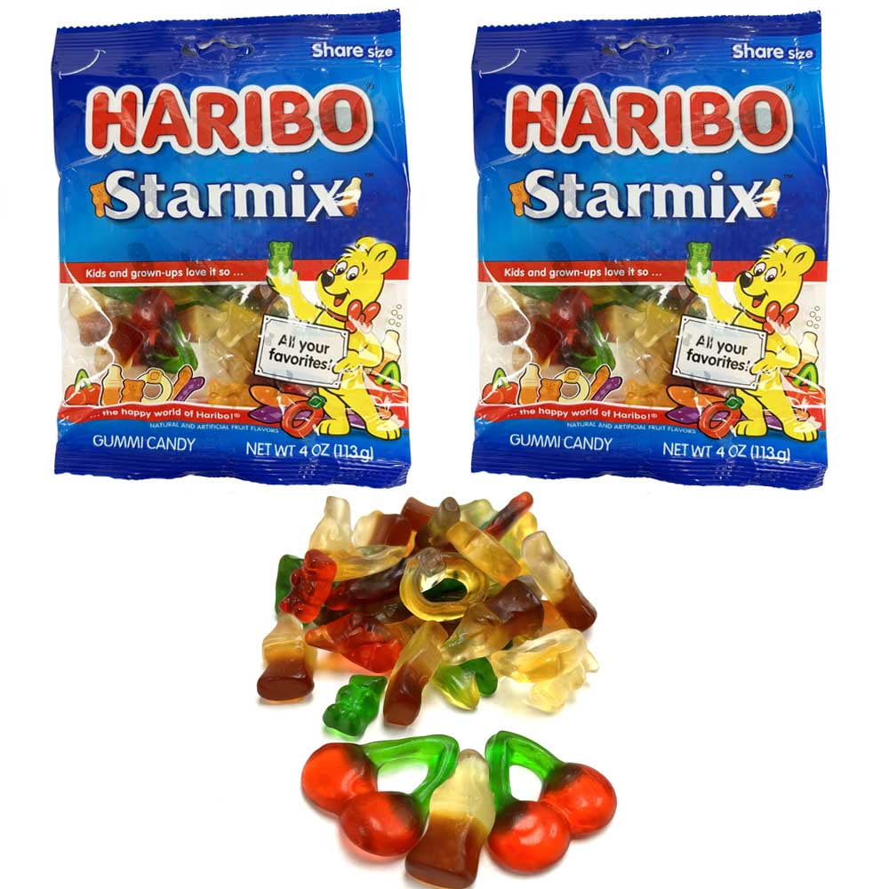 2 Bags Haribo Starmix Gummies Gummy Soft Fruit Chewy Candy Gummi Treat ...