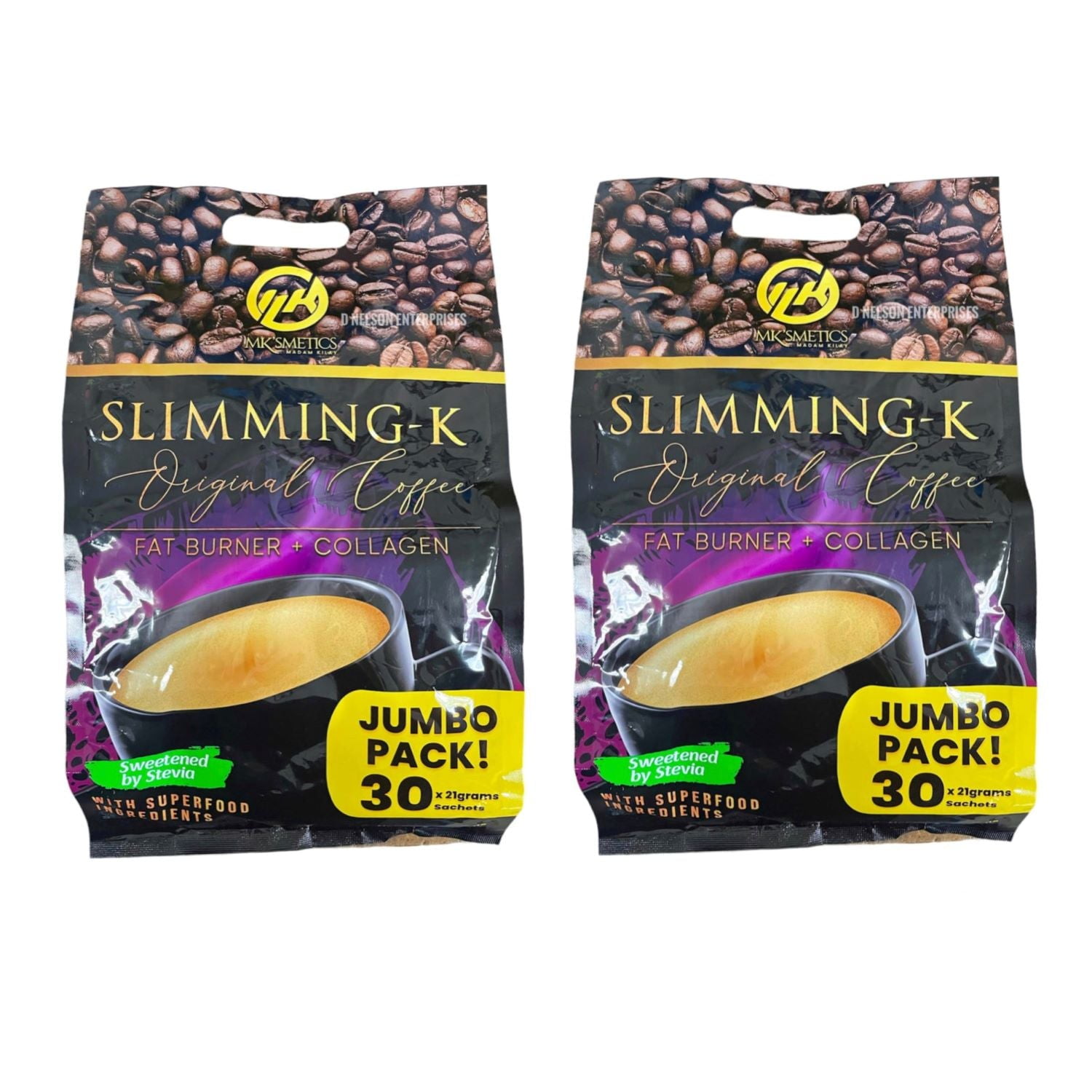 2 Bags Jumbo Pack Slimming-K Coffee + Collagen by Madam Kilay 60 ...