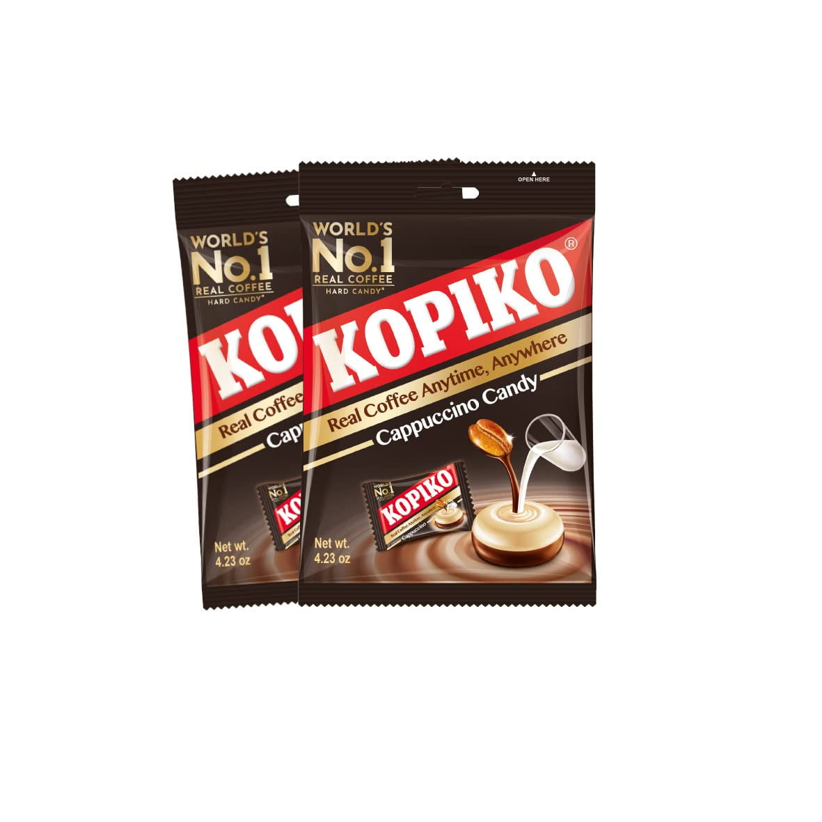 2 Bags Kopiko Cappuccino Candy Real Coffee Hard Candies Sucker Rich ...
