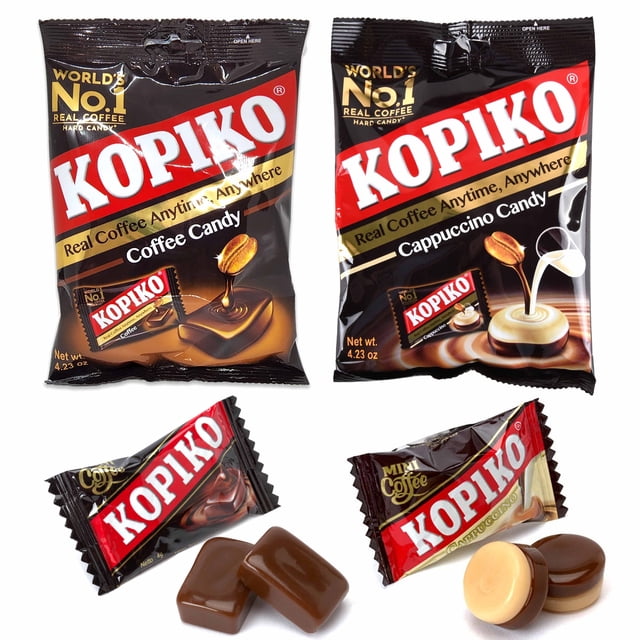 2 Bags Kopiko Real Coffee Candy Cappuccino Hard Candies Rich Creamy ...