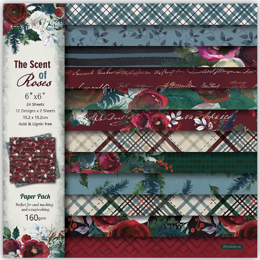 2 Bags Scrapbook Paper Pads for DIY Album Scrapbook Greeting Card ...