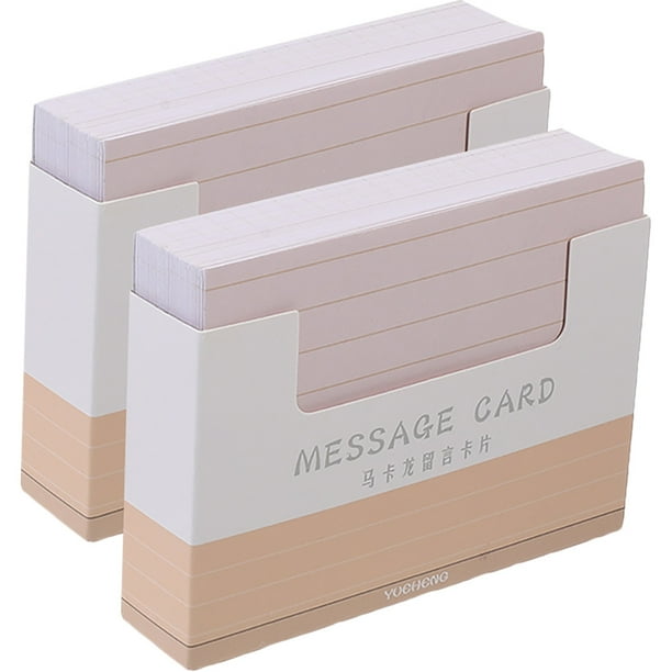 2 Bags of Diy Lined Cards Office Empty Cards Writable Blank Cards Blank ...