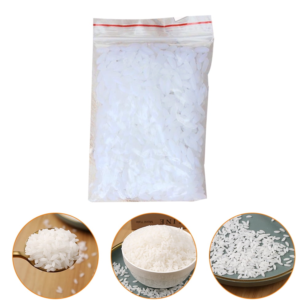 WHAMVOX PVC White Rice Model Decor for Decoration Lifelike and Safe 2 ...