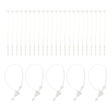 Wideskall 5" inch Snap Lock Pin Security Loop Plastic Price Tag ...
