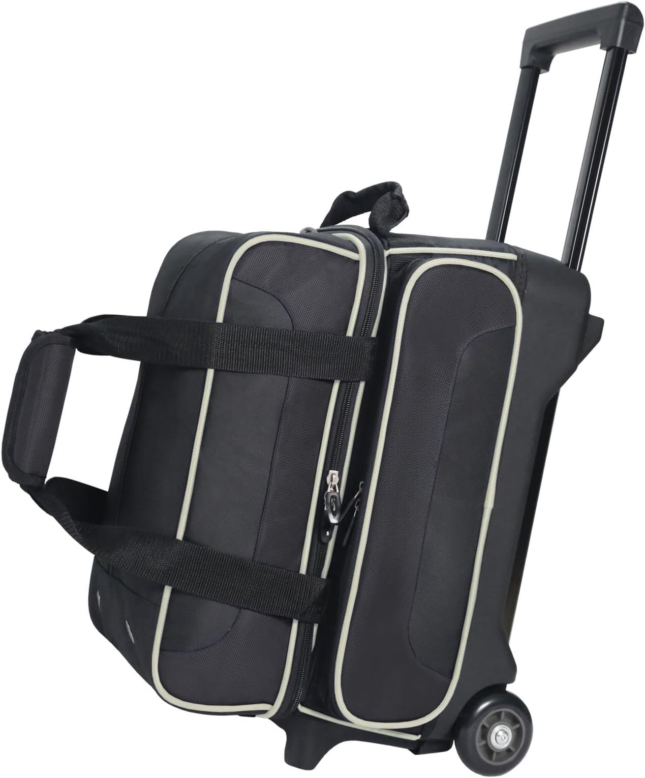 2 Ball Bowling Bag with Wheels, Double Bowling Ball Bag 2 Ball Roller w ...