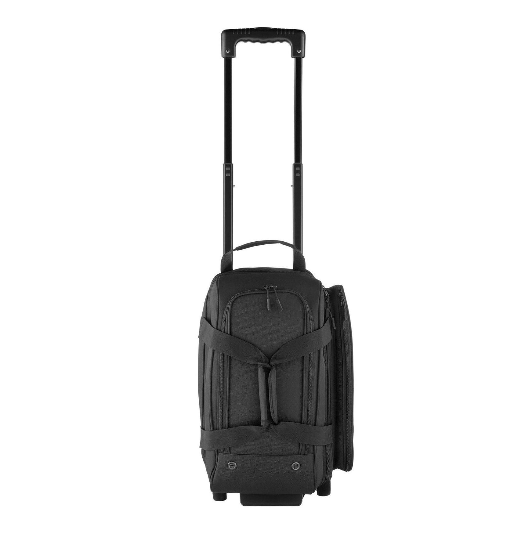 2 Ball Bowling Bag with Wheels, Double Roller Bowling Bag with Shoe ...