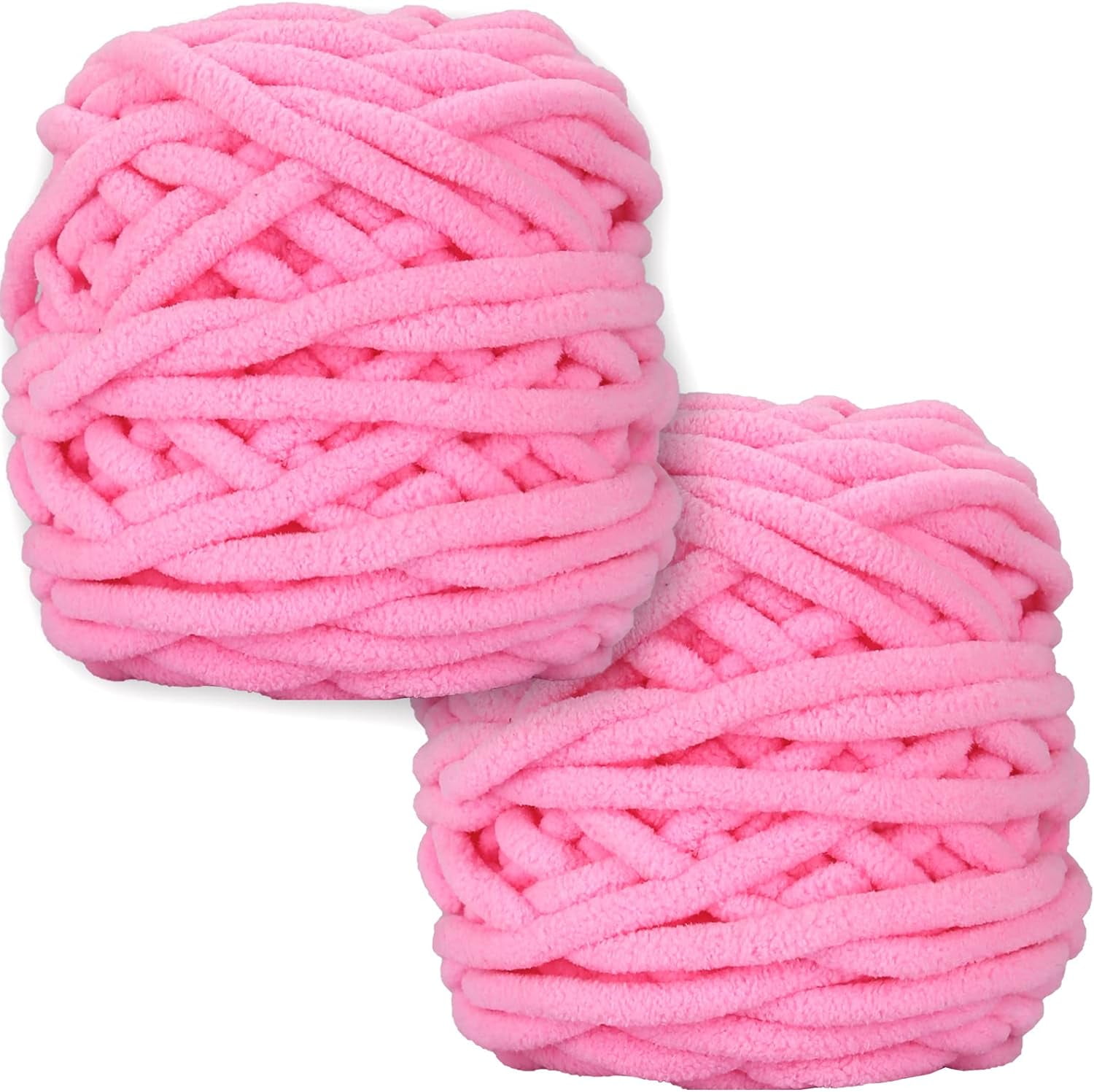 2 Balls Soft Chenille Yarn Velvet Yarn for Crocheting,Fluffy Yarn for ...