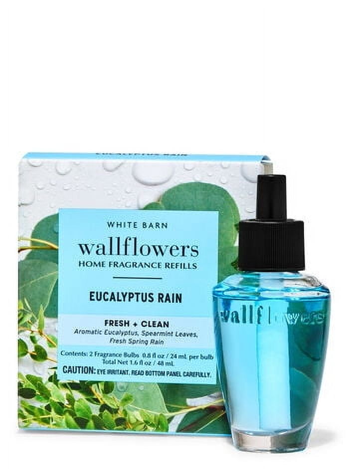 Bath & Body Works Wallflower Refill Bulbs, Eucalyptus Rain Fragrance, 2 ...