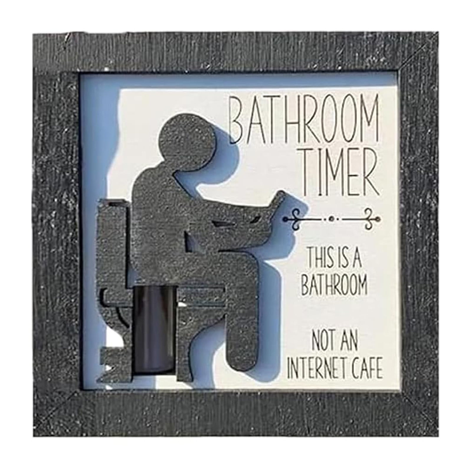2 Bathroom Timer Funny Gift，Wooden Bathroom ，Classic and Timer Funny ...