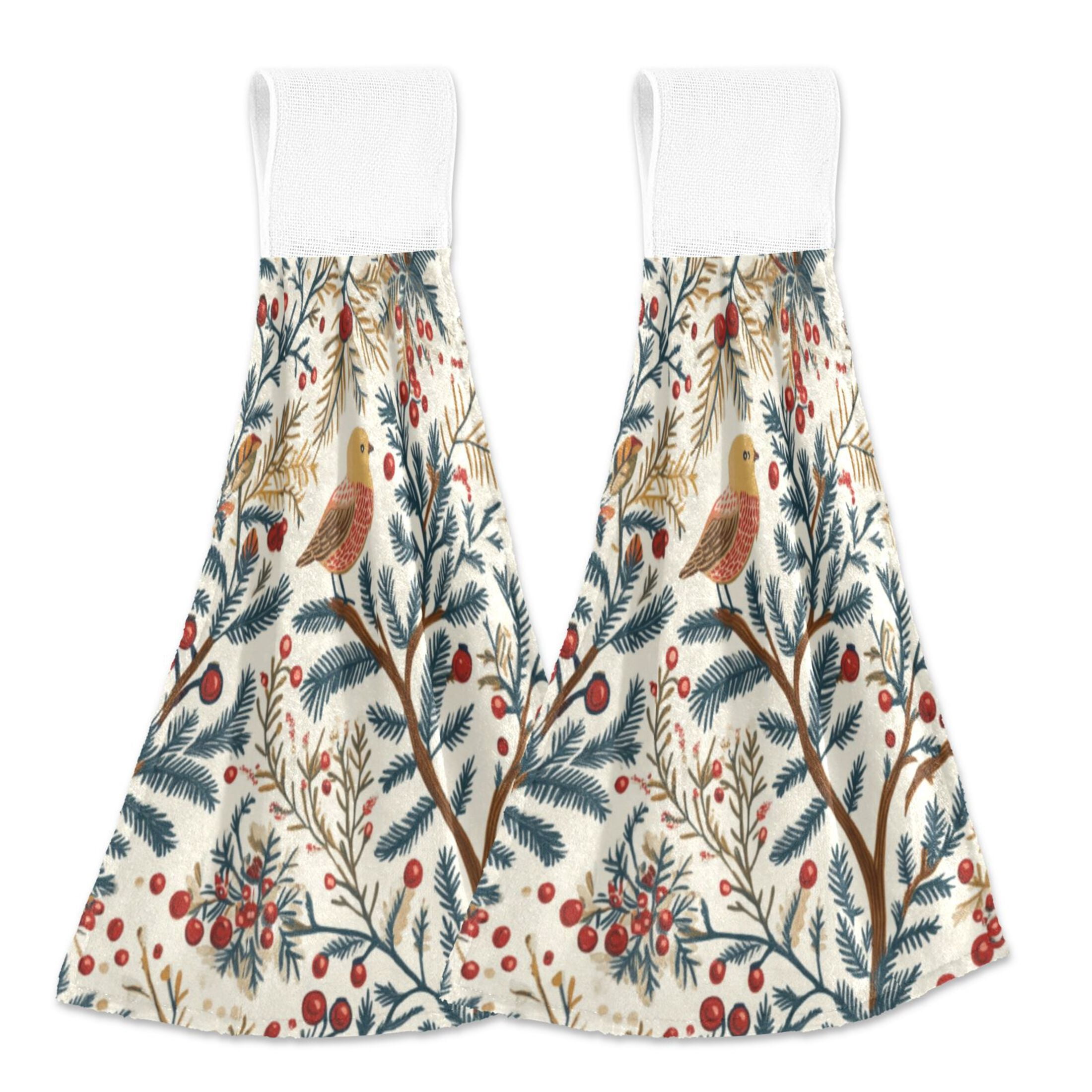 2 Bathroom Towels Kitchen Towels 18.2x14In Velcro Hand Wipes Dish ...