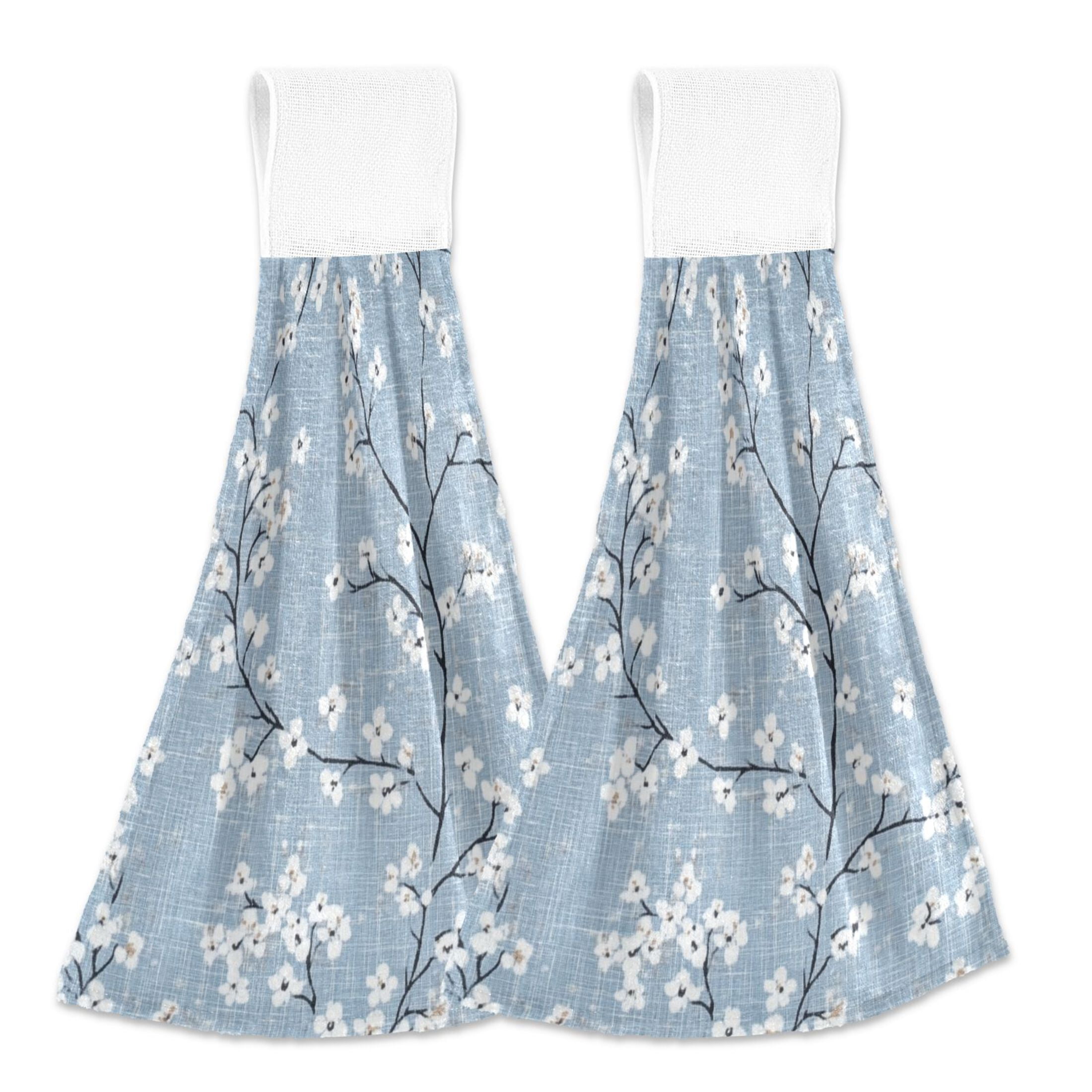 2 Bathroom Towels Kitchen Towels 18.2x14In Velcro Hand Wipes Dish ...