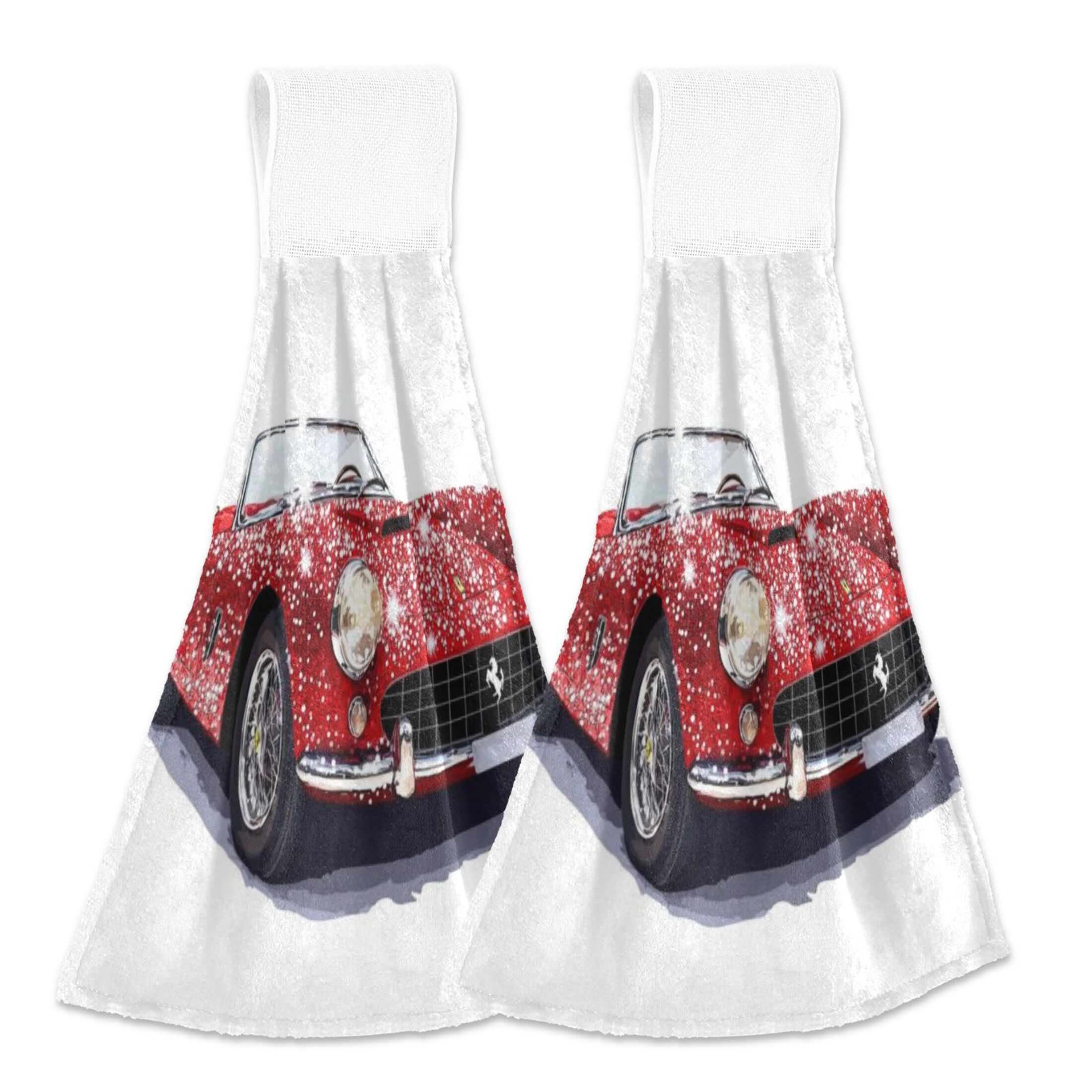 2 Bathroom Towels Kitchen Towels 18.2x14In Velcro Hand Wipes Dish ...