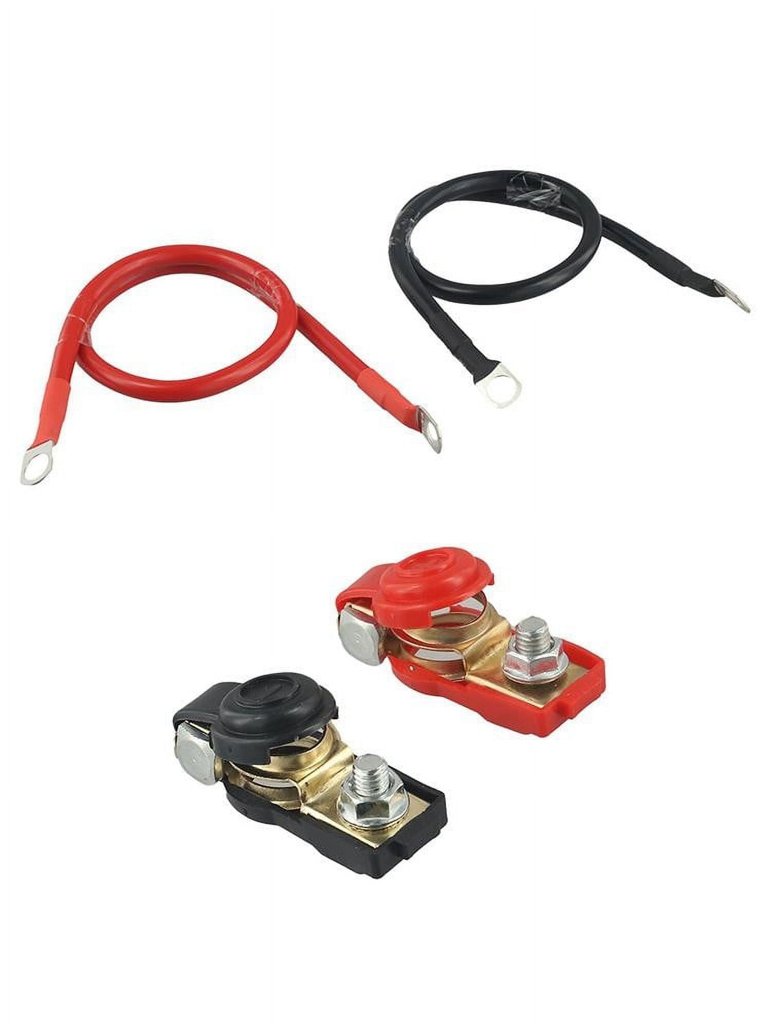 2 Battery Cables with Cable Battery Switch 50Cm 16Mm2 5Awg M8 12V Cable ...
